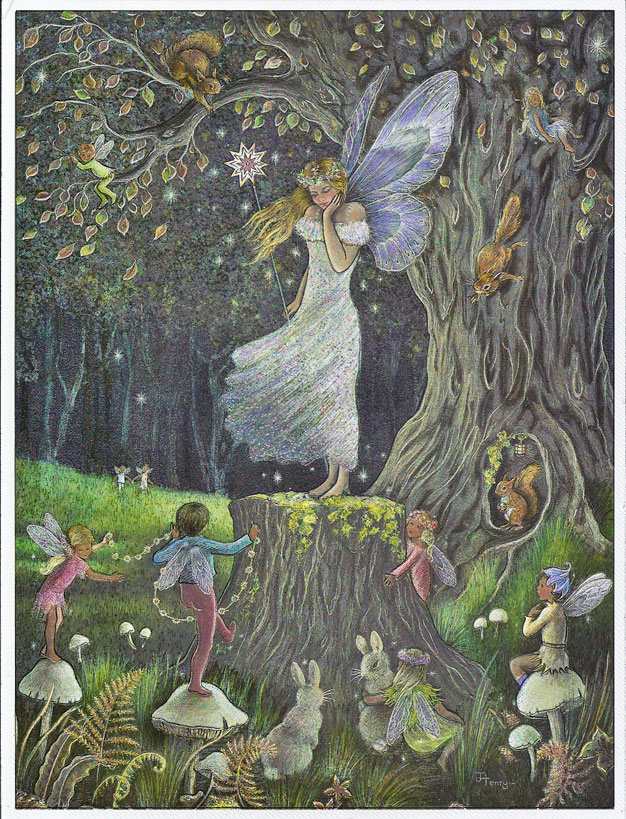 Feenkönigin / Queen of the Fairies Alu Effekt Bild 16x21 kaufen.