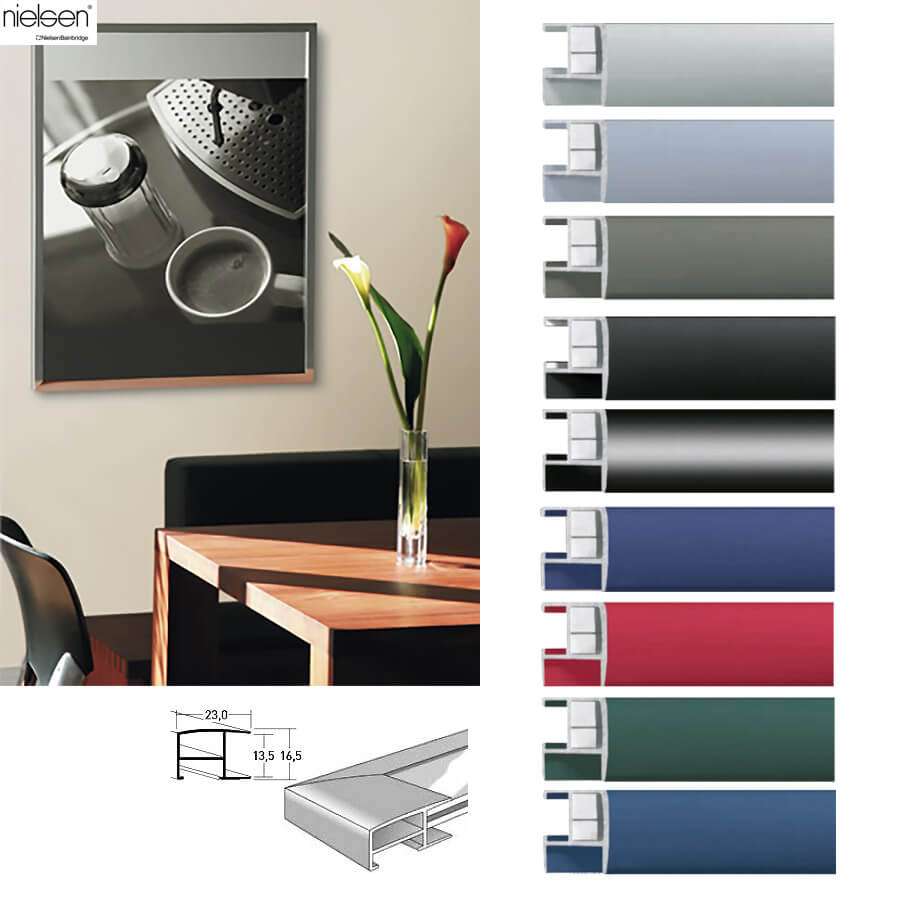 Nielsen Alu-Bilderrahmen 100x150 cm Profil Nr. 62 | Fantastic Pictures