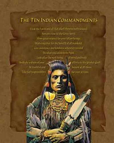 The Ten Indian Commandments: Poster 40x50 cm | Fantastic Pictures
