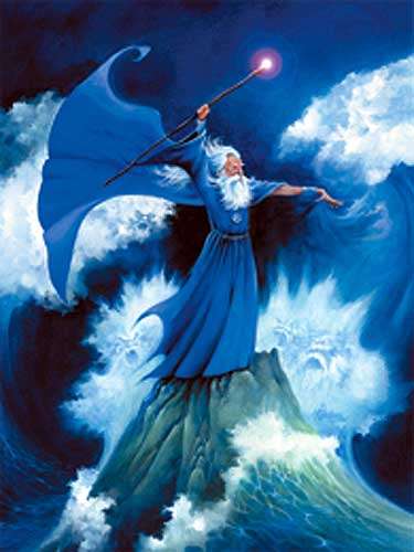 Wasser Zauberer Water Wizard Dufex Alubild 16x21 cm | Fantastic Pictures